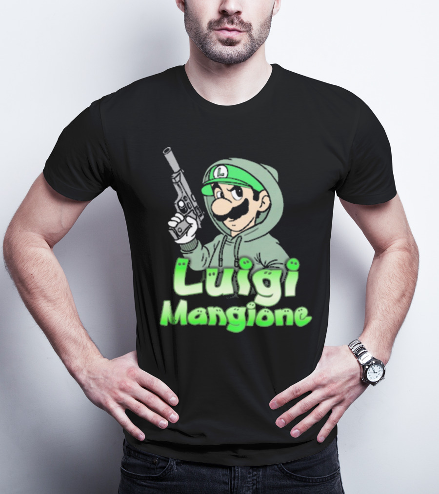 Luigi Mangione Super Mario Bros Parody That Go Hard T-Shirt