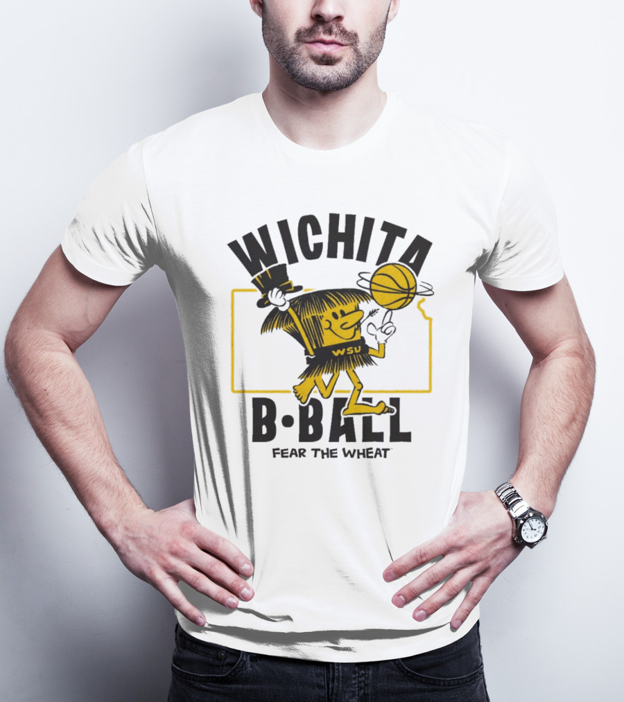 Wichita B-Ball Fear The Wheat WSU Vintage T-Shirt