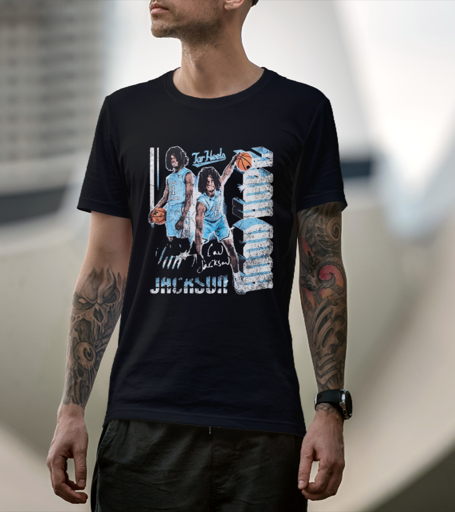 Ian Jackson North Carolina Tar Heels Basketball Signature 90s Hood Hope T-Shirt