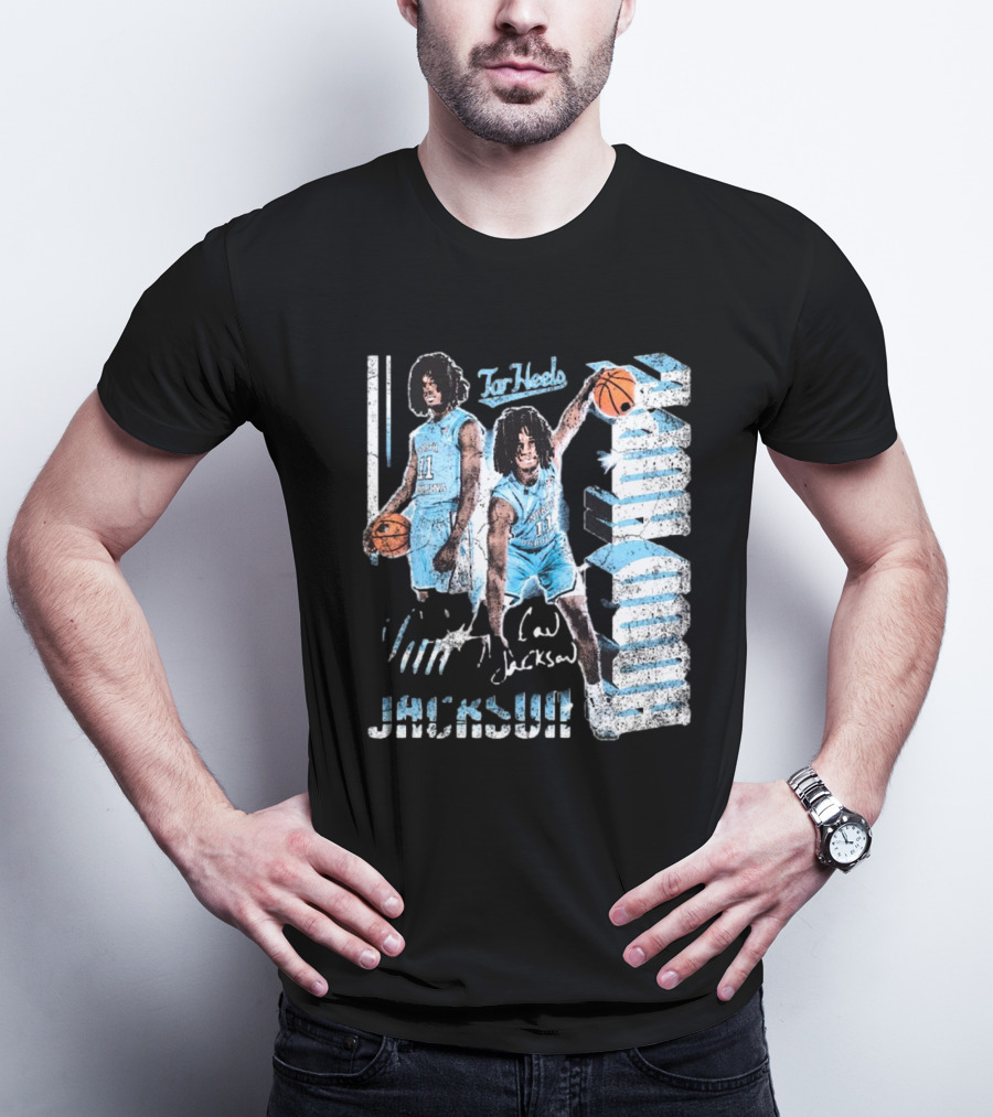 Ian Jackson North Carolina Tar Heels Basketball Signature 90s Hood Hope T-Shirt
