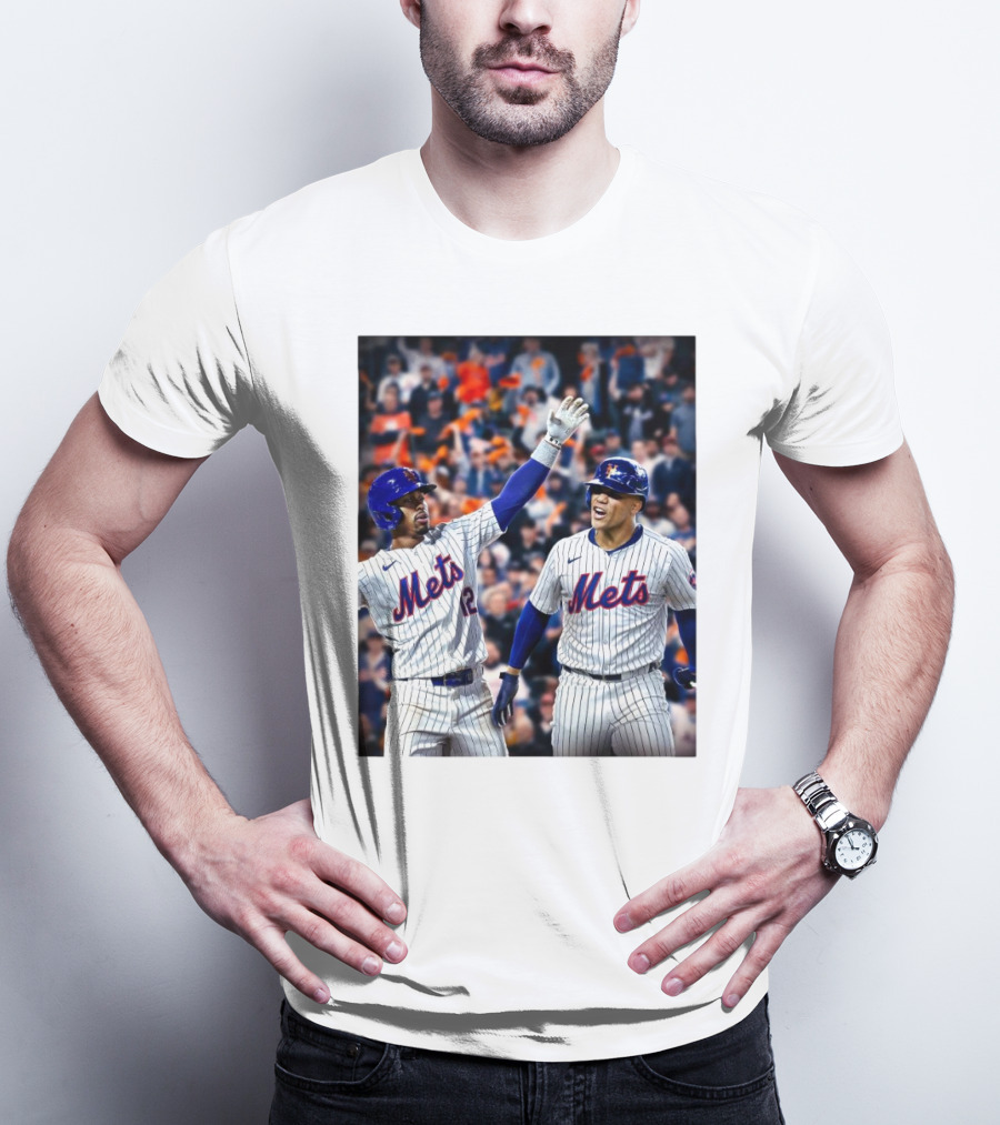 New York Mets MLB Teammates Juan Soto Francisco Lindor T-Shirt