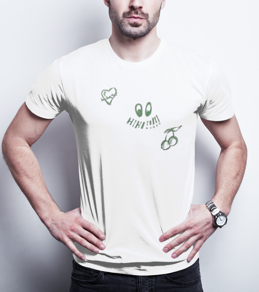 Valkyrae Hihi Heart Cherry Doodle T-Shirt