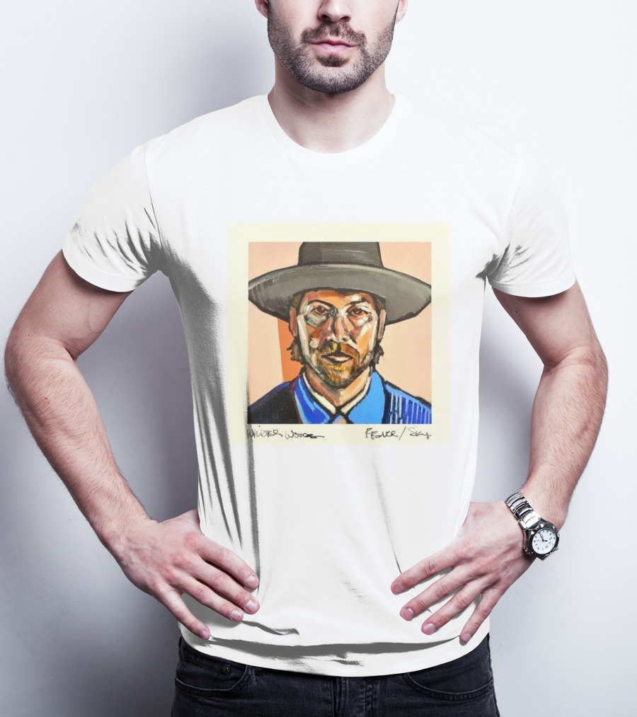 Wilder Woods Fever Sky Painting Portrait Hat Bold Brushstrokes T-Shirt