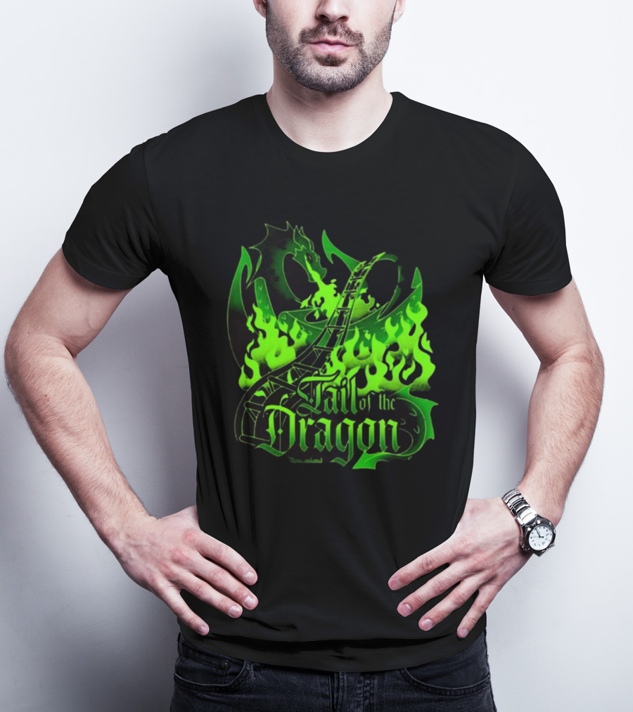 Bleucan Tail Of The Dragon Dare To Ride Fiery Track T-Shirt