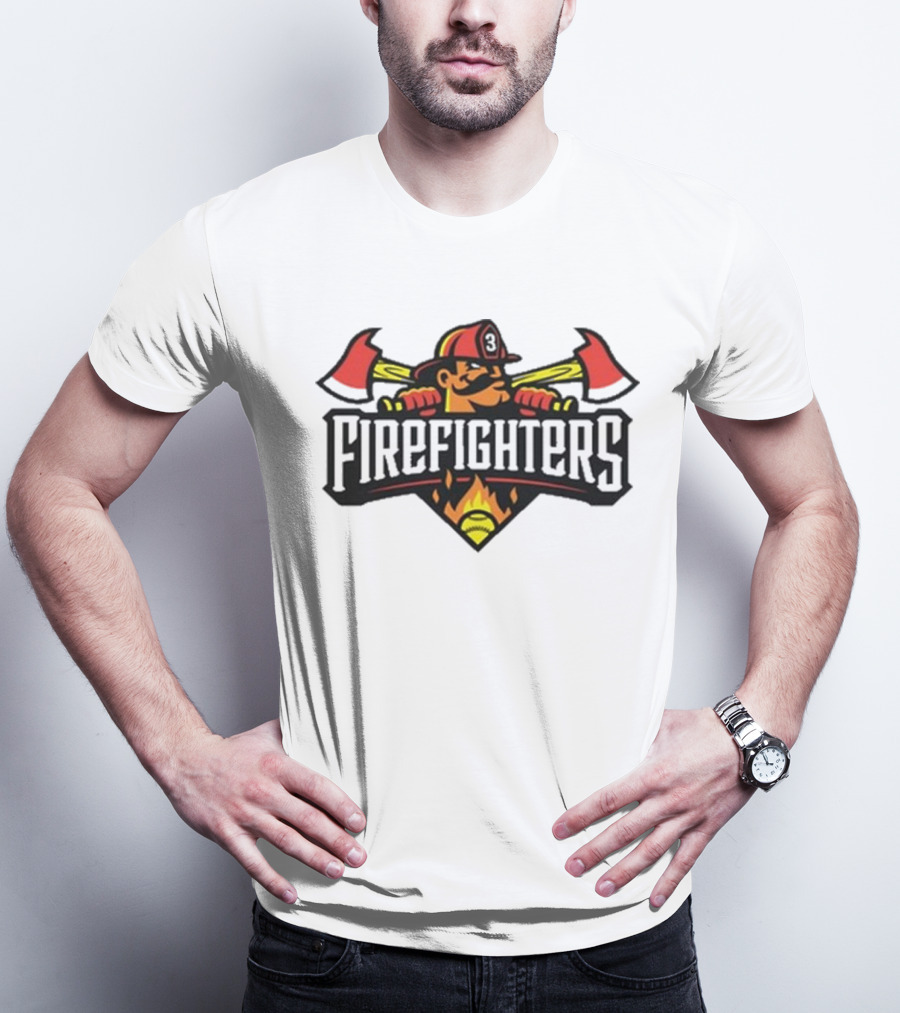 The Savannah Bananas Firefighters Logo Baseball Holiday Tailgaters New T-Shirt