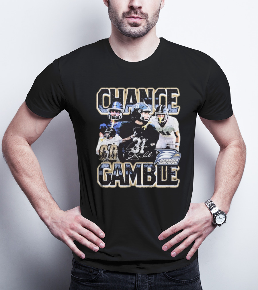 Chance Gamble Georgia Southern Eagles Football Go Signature 90s T-Shirt