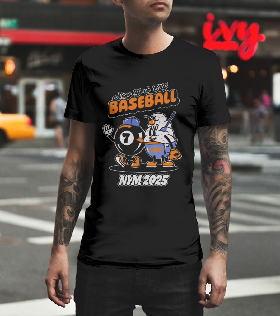 New York City Baseball Magic 7 Ball Nym 2025 T-Shirt