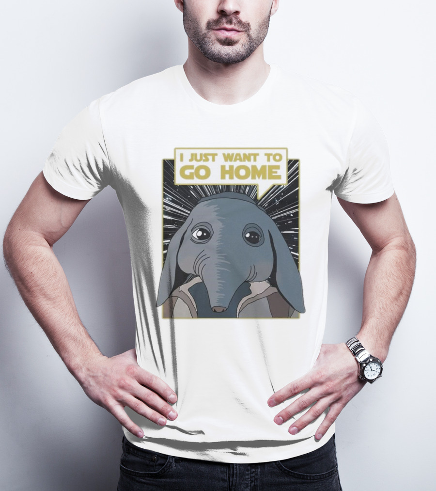 Nerd Riot I Just Want To Go Home Alien Creature T-Shirt