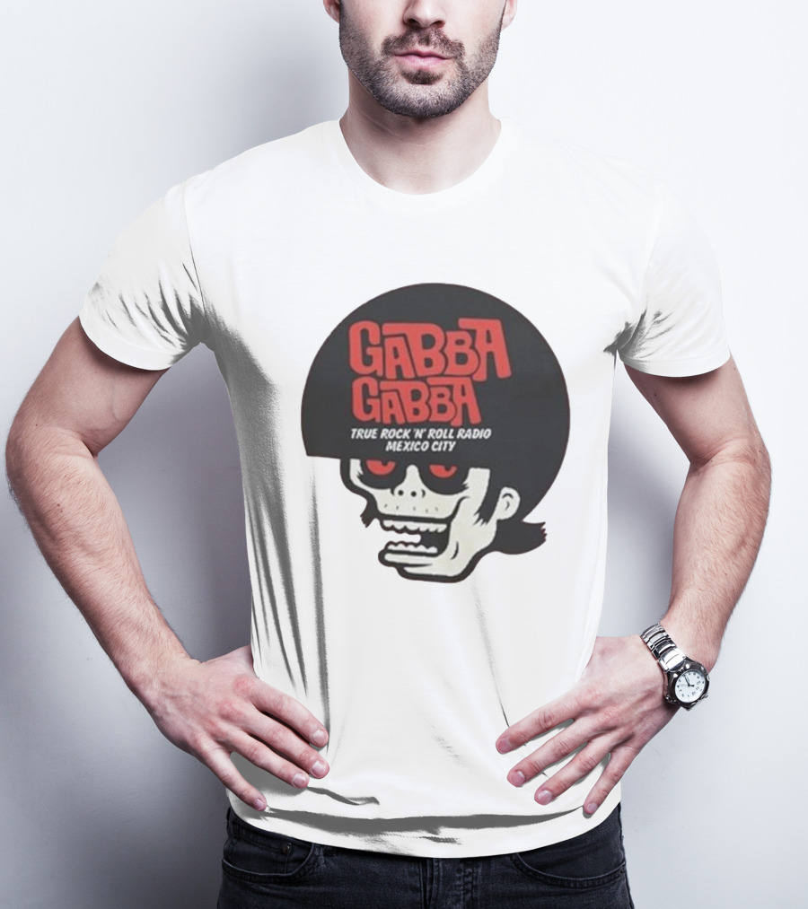 GABBA GABBA True Rock 'n' Roll Radio Mexico City Skull T-Shirt