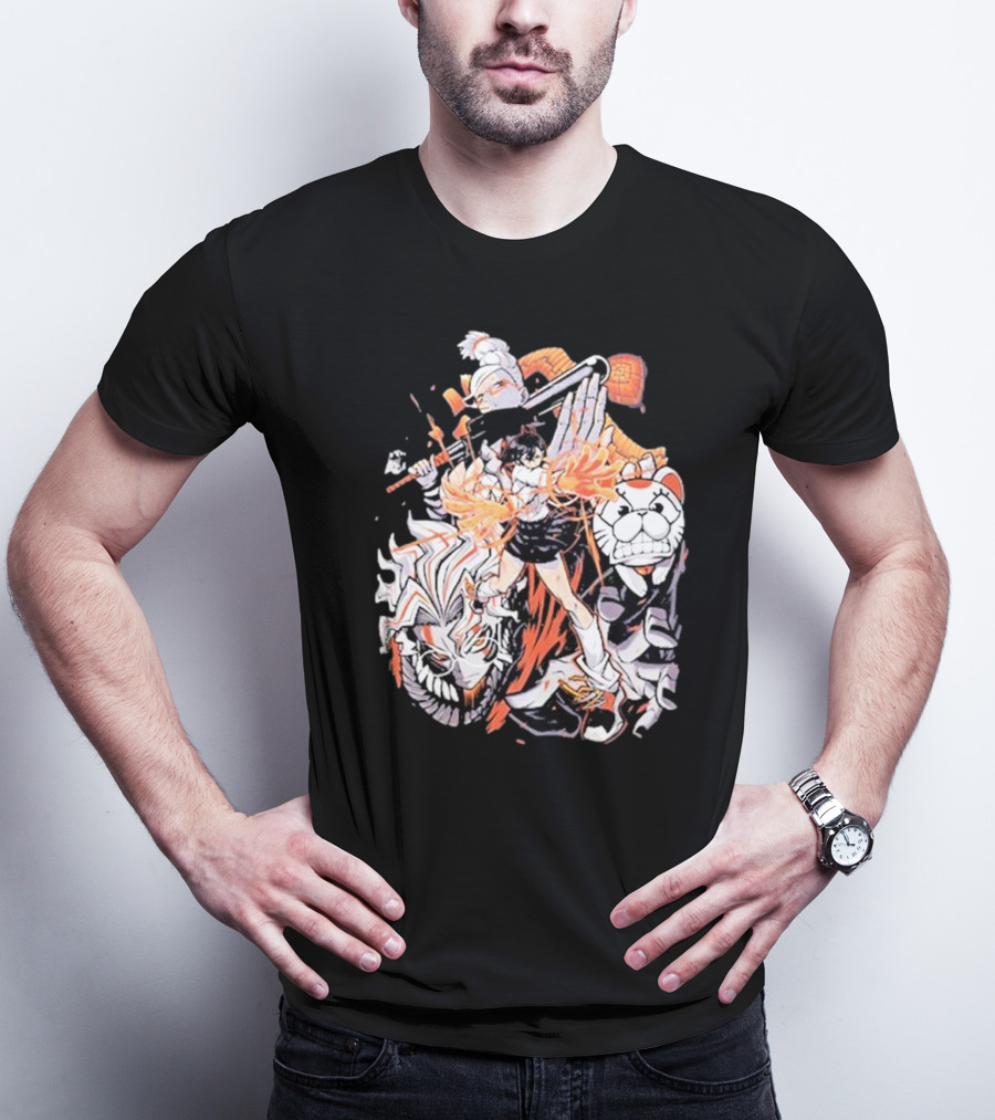 Doodle Toon Dandadan Manga Character Compilation T-Shirt