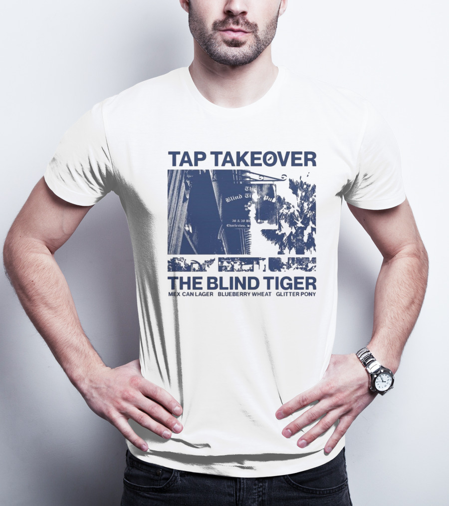 Tap Takeover The Blind Tiger Mex Can Lager Blueberry Wheat Glitter Pony T-Shirt