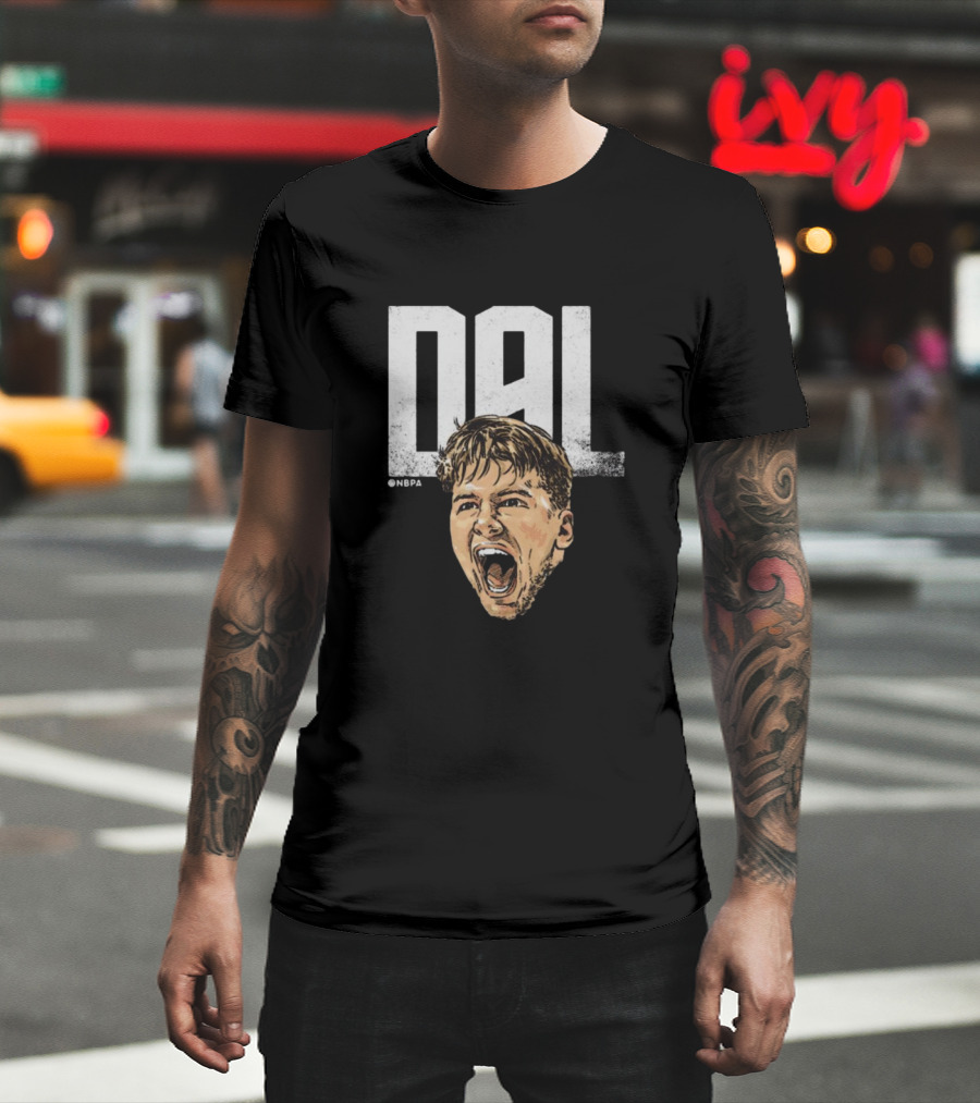 Luka Doncic DAL Dallas Mavericks NBPA Abbreviation Signature T-Shirt