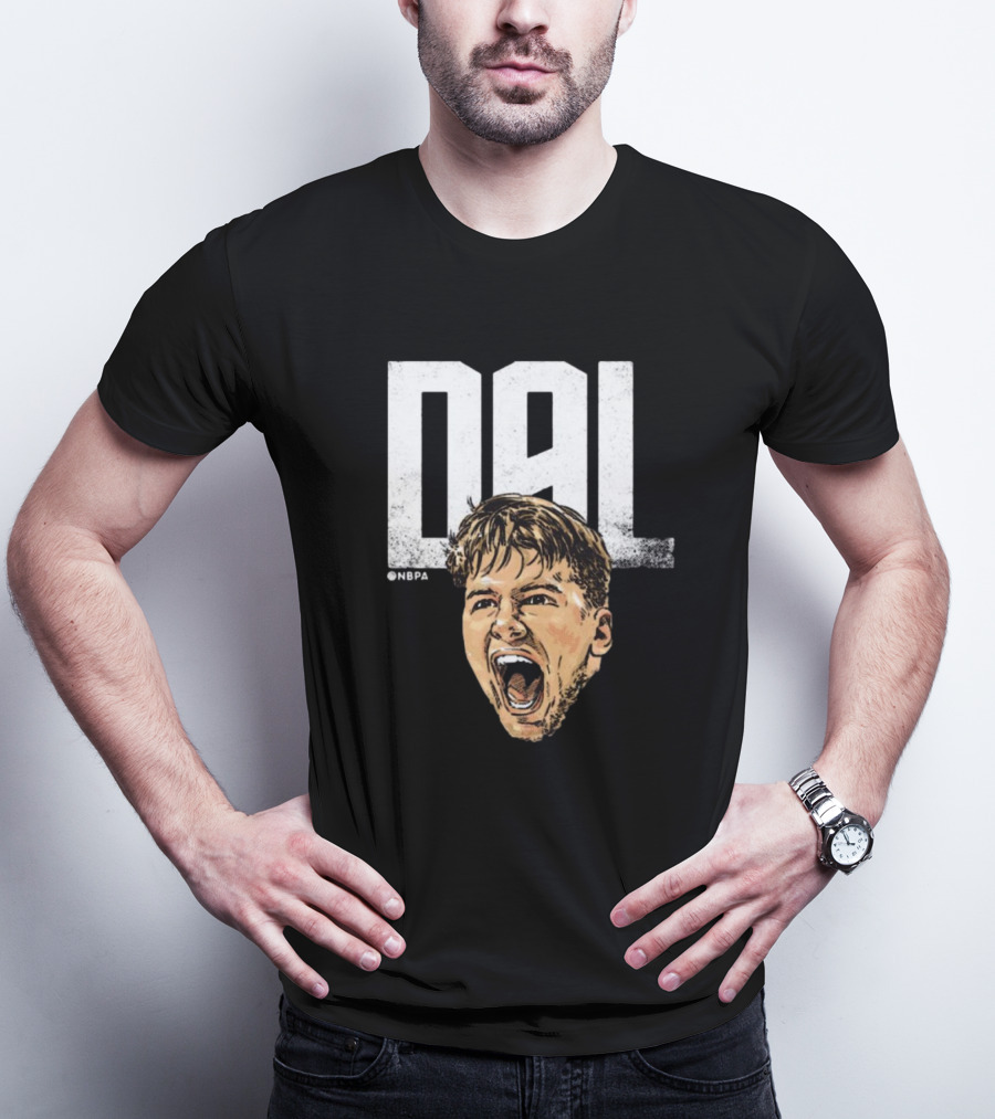 Luka Doncic DAL Dallas Mavericks NBPA Abbreviation Signature T-Shirt