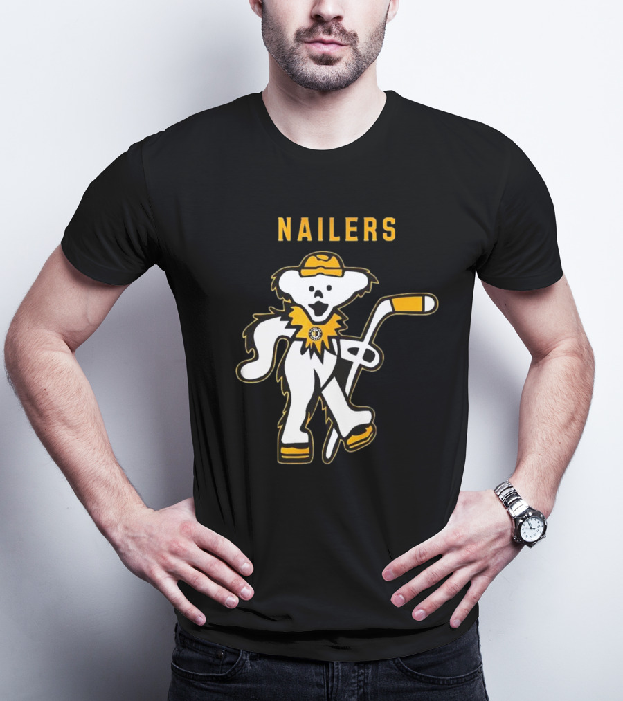 Wheeling Nailers Grateful Dead Night 2025 Happy Time Hockey Event T-Shirt