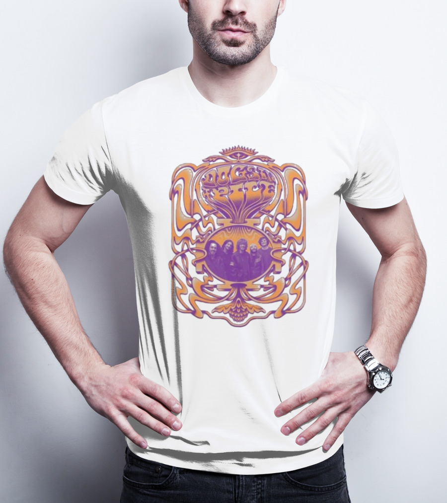 Dogs In A Pile Psychedelic Band Member T-Shirt