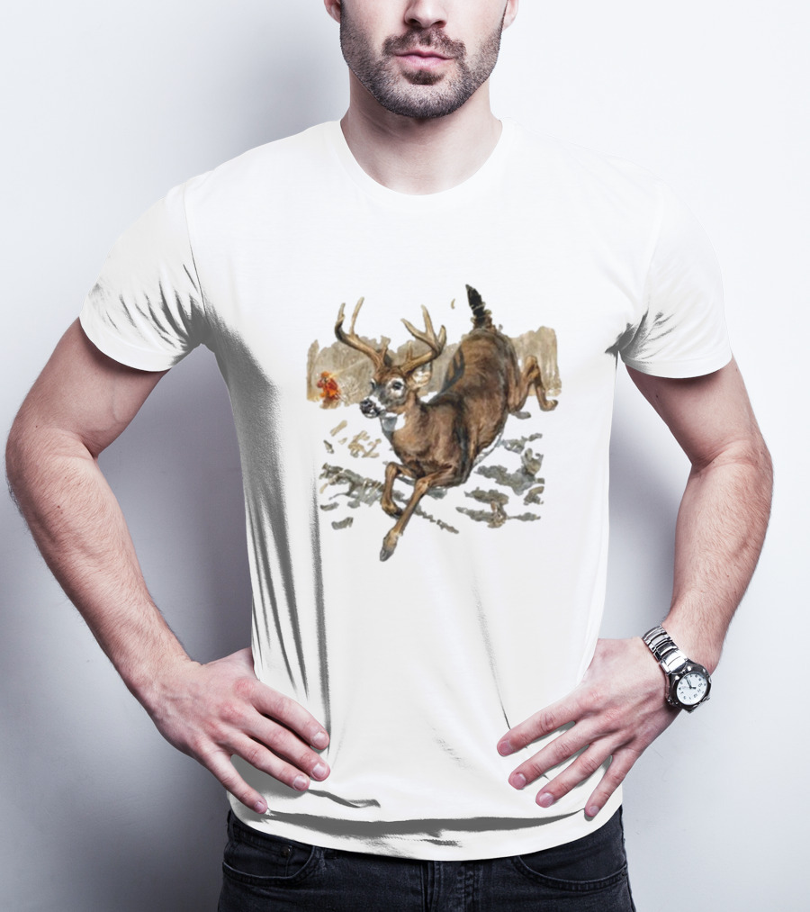 Field And Stream USA Estb 1871 Running Deer T-Shirt
