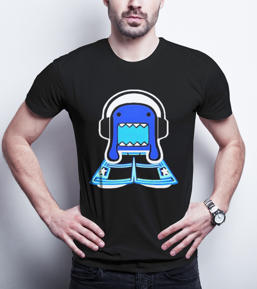 Romanceplanet Domo Headphones Star Shorts T-Shirt