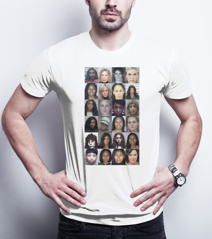 Karen Huger Real Housewives Mugshot Wall Of Fame Photos T-Shirt