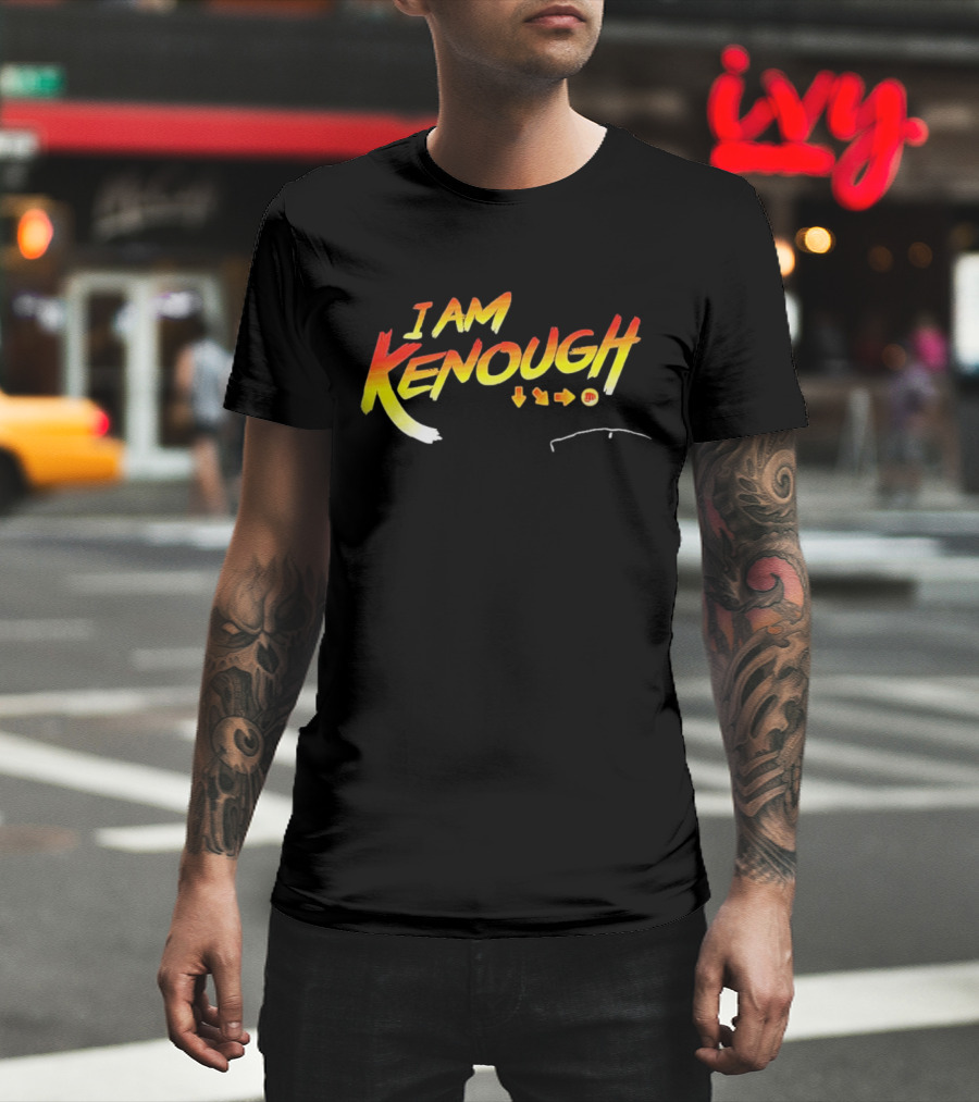 I Am Kenough Retro Gaming Styled Text With Arrow Sequence T-Shirt