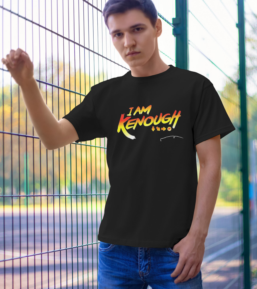 I Am Kenough Retro Gaming Styled Text With Arrow Sequence T-Shirt