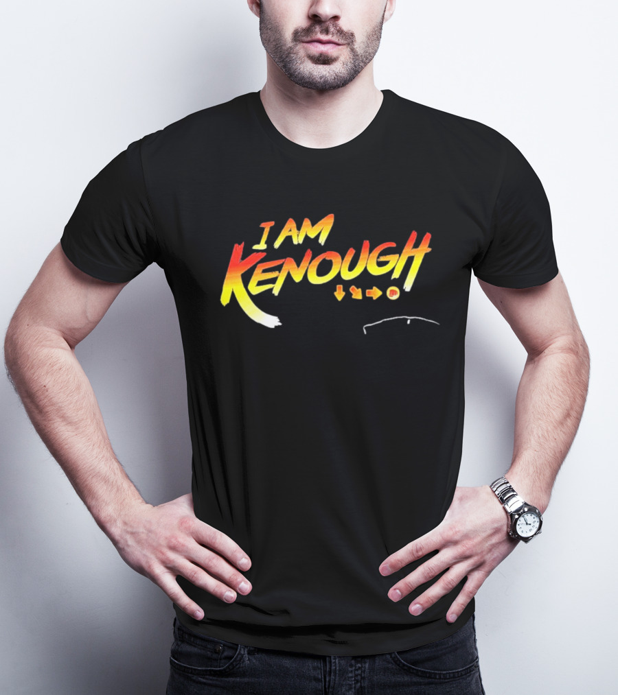 I Am Kenough Retro Gaming Styled Text With Arrow Sequence T-Shirt
