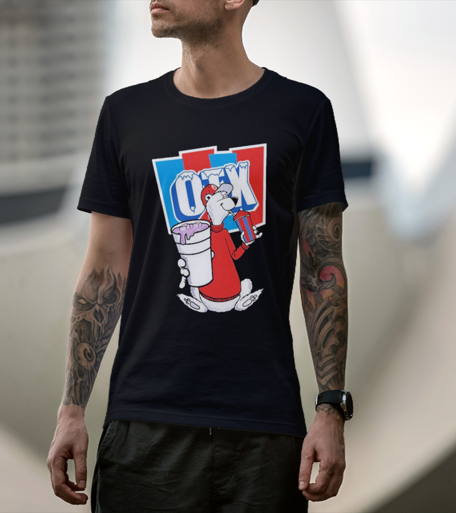 Otx Boyz So Icee Polar Bear Double Cup Red Blue White T-Shirt