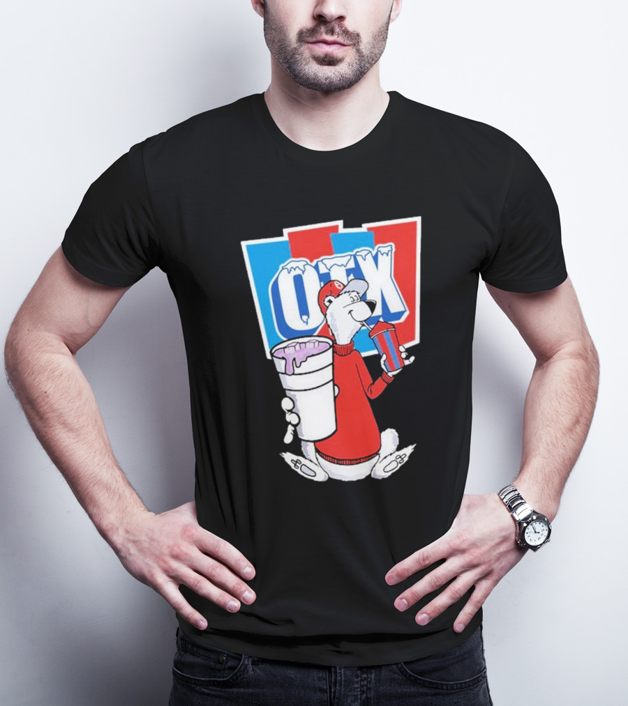 Otx Boyz So Icee Polar Bear Double Cup Red Blue White T-Shirt