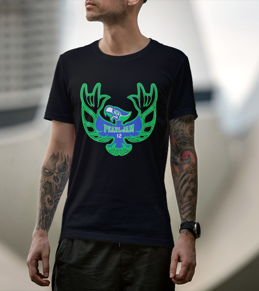 Pearl Jam 12 Seahawks Fan Emblem T-Shirt