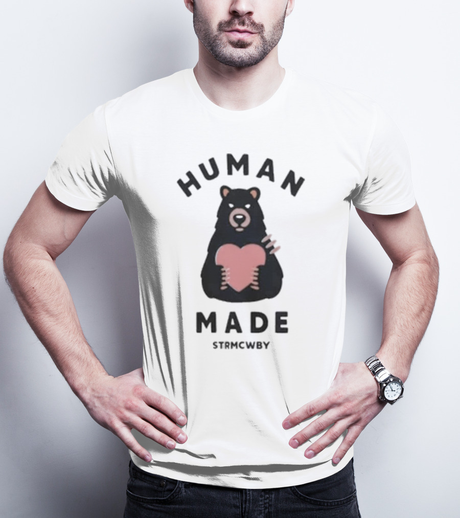 Human Made Strmcwby Bear Heart T-Shirt