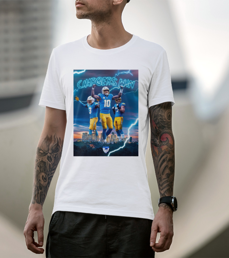 Chargers Win Los Angeles Chargers Electric TNF On Prime T-Shirt