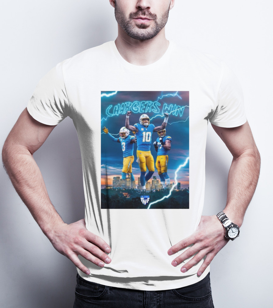 Chargers Win Los Angeles Chargers Electric TNF On Prime T-Shirt