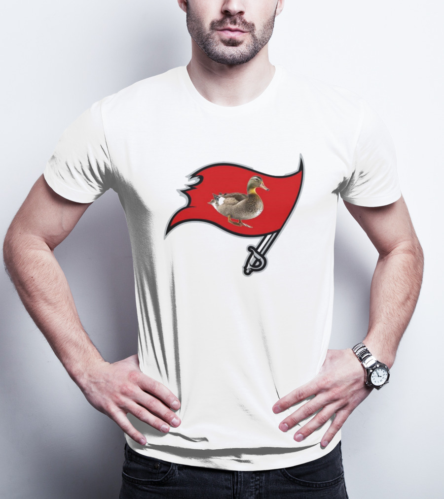 Tampa Bay Duckaneers New Buccaneers Parody Logo Flag T-Shirt