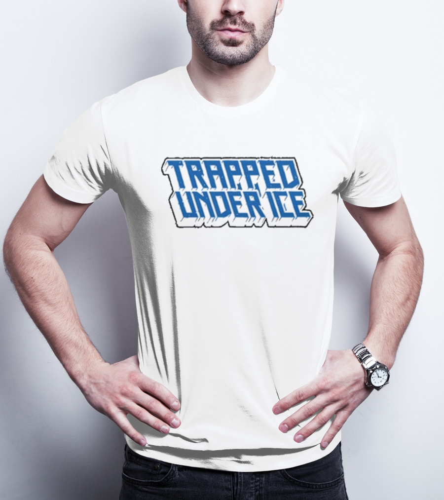 Trapped Under Ice Blue 3D Stacked T-Shirt