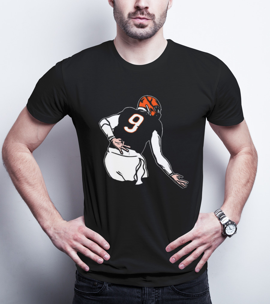 Oe Burrow Griddy Number 9 Cincinnati Bengals NFL Player T-Shirt