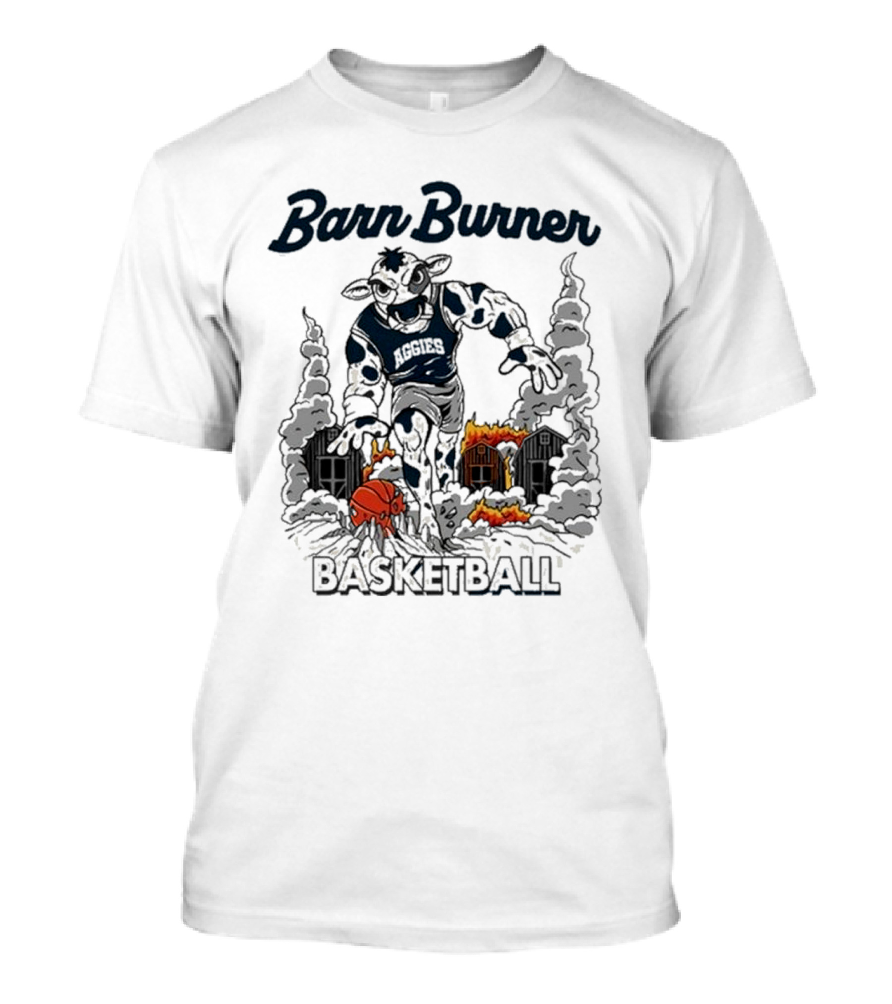 Barn Burner Aggies Basketball Tys Dyes Cowstorm T-Shirt