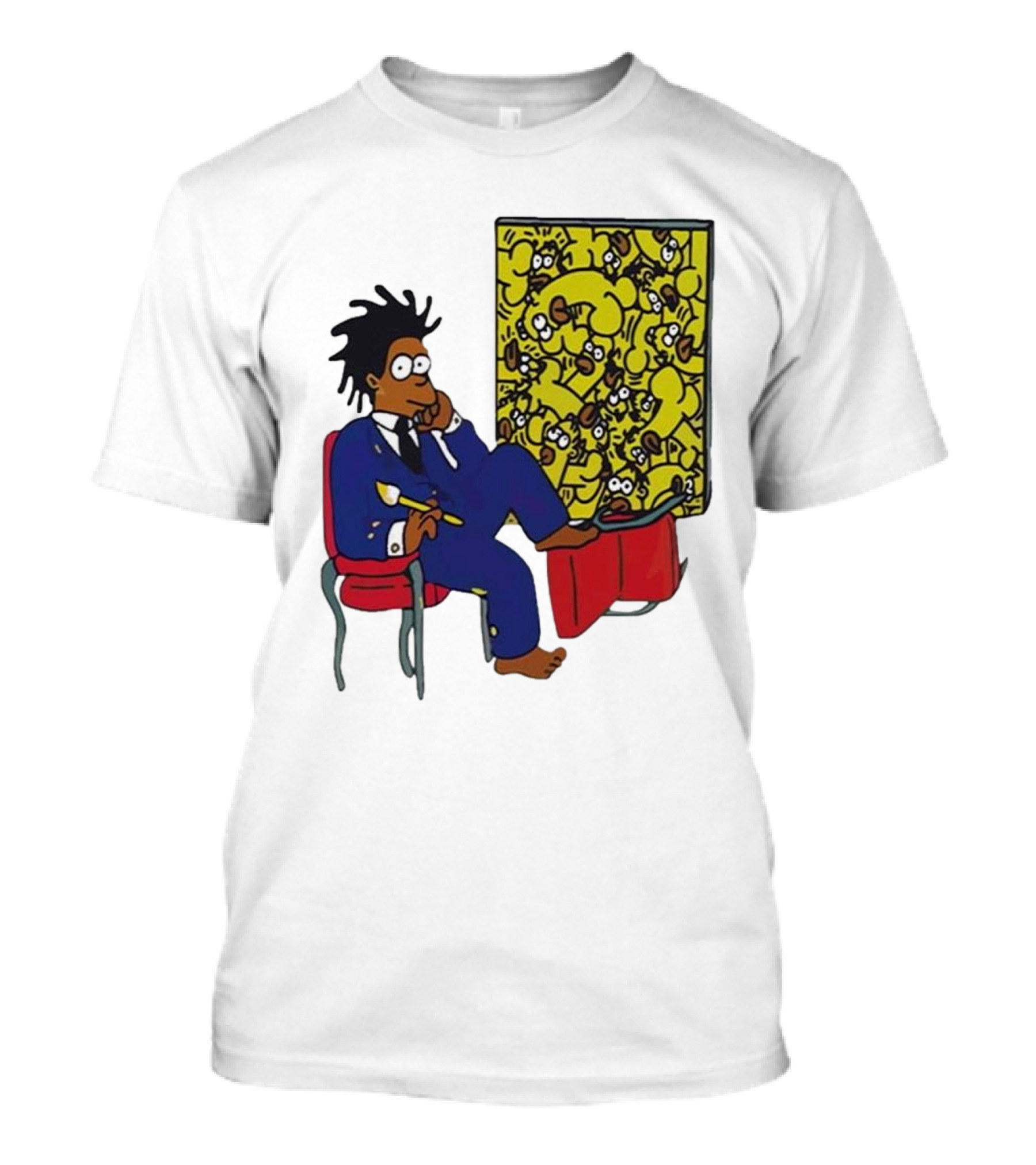 Jay Z Simpson Basquiat-Inspired Simpsons Mashup T-Shirt
