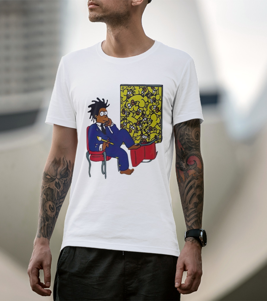 Jay Z Simpson Basquiat-Inspired Simpsons Mashup T-Shirt