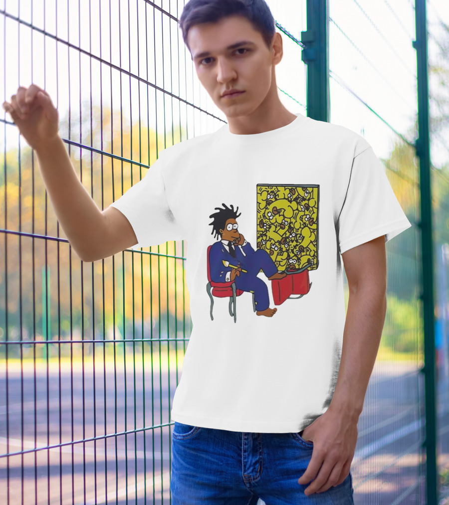 Jay Z Simpson Basquiat-Inspired Simpsons Mashup T-Shirt