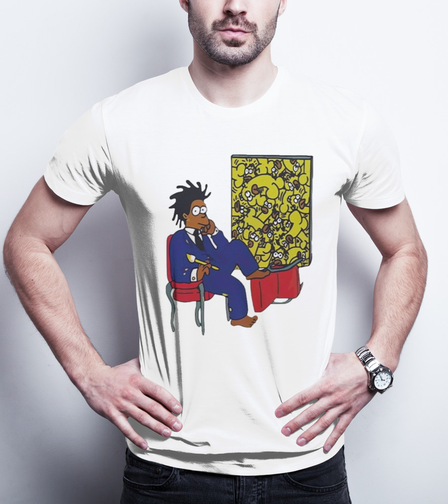 Jay Z Simpson Basquiat-Inspired Simpsons Mashup T-Shirt
