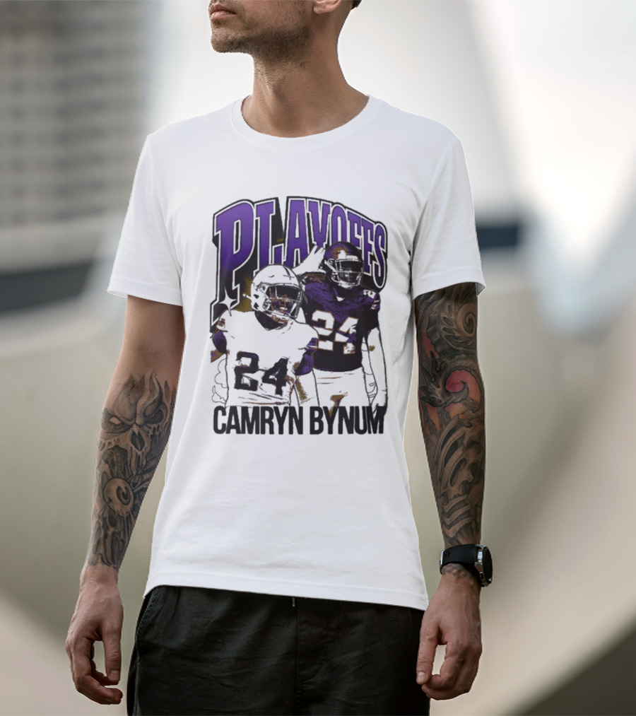 Camryn Bynum Playoffs Minnesota Vikings 24 NFL Vintage T-Shirt