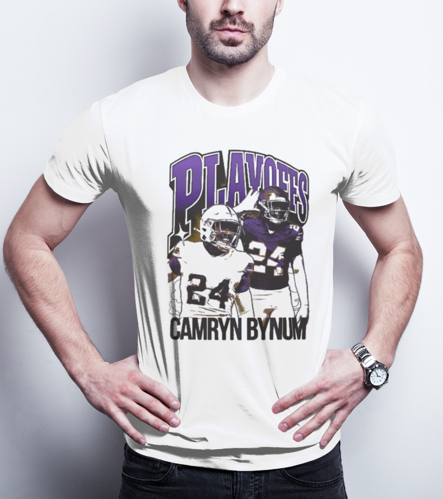 Camryn Bynum Playoffs Minnesota Vikings 24 NFL Vintage T-Shirt