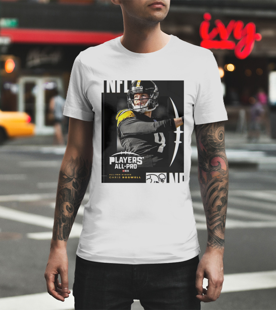 Pittsburgh Steelers NFLPA Players' All-Pro Kicker Chris Boswell T-Shirt