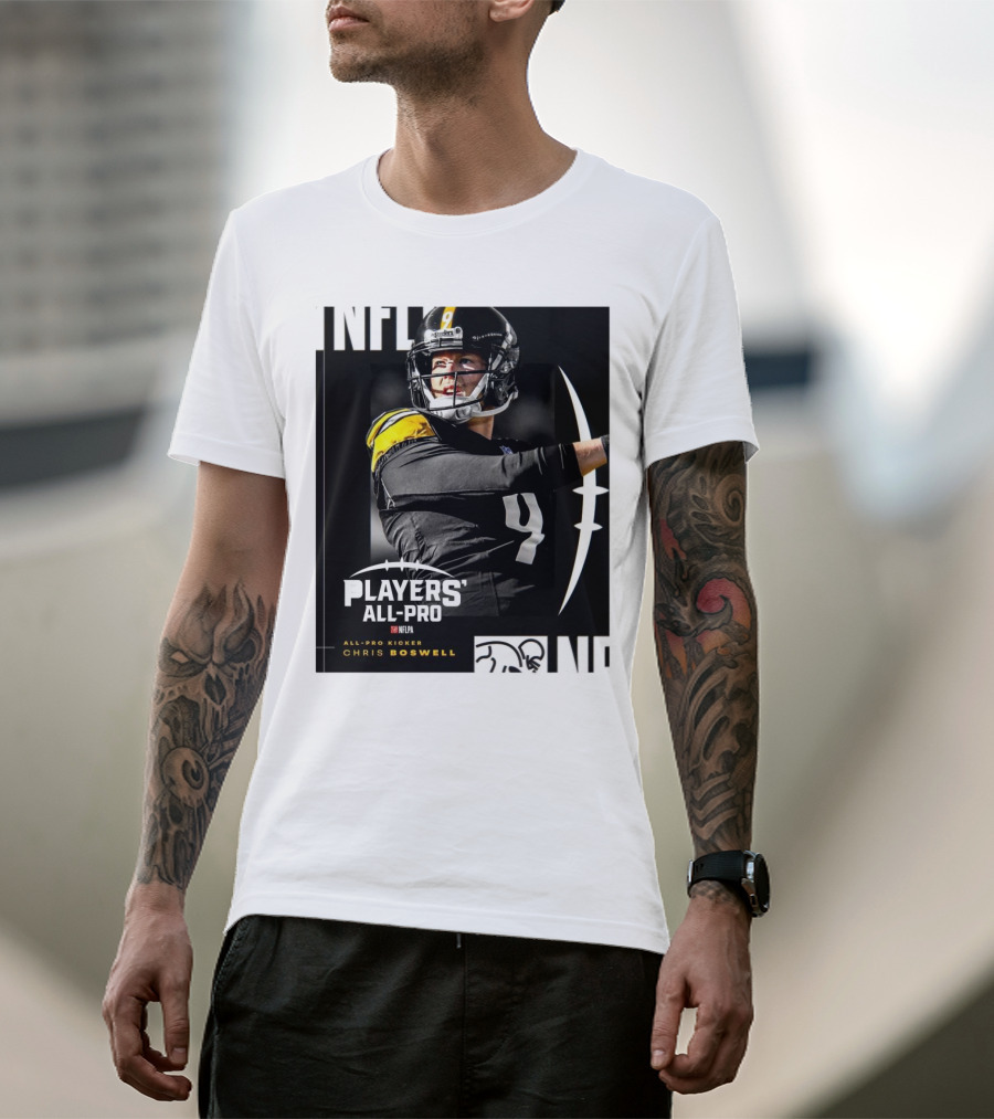 Pittsburgh Steelers NFLPA Players' All-Pro Kicker Chris Boswell T-Shirt