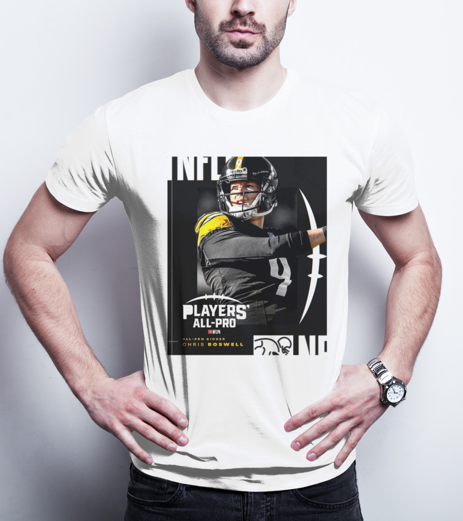 Pittsburgh Steelers NFLPA Players' All-Pro Kicker Chris Boswell T-Shirt