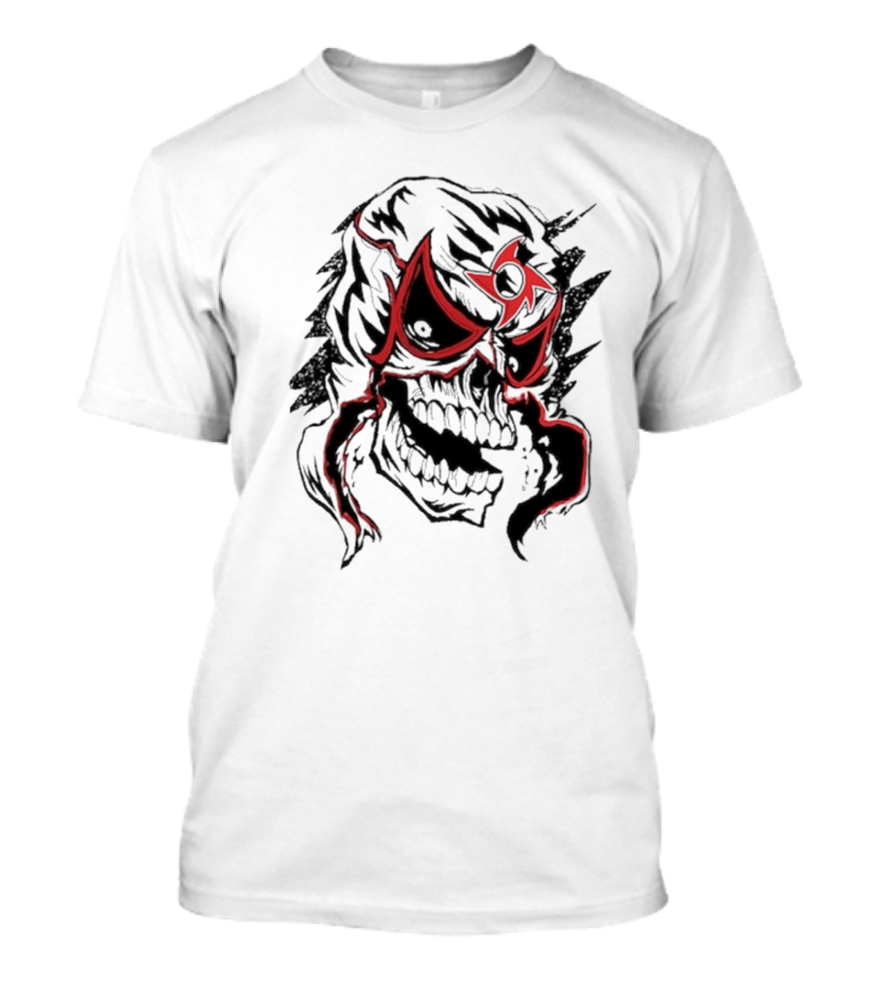 Cero Miedo Penta Mask Skull Design WWE New T-Shirt