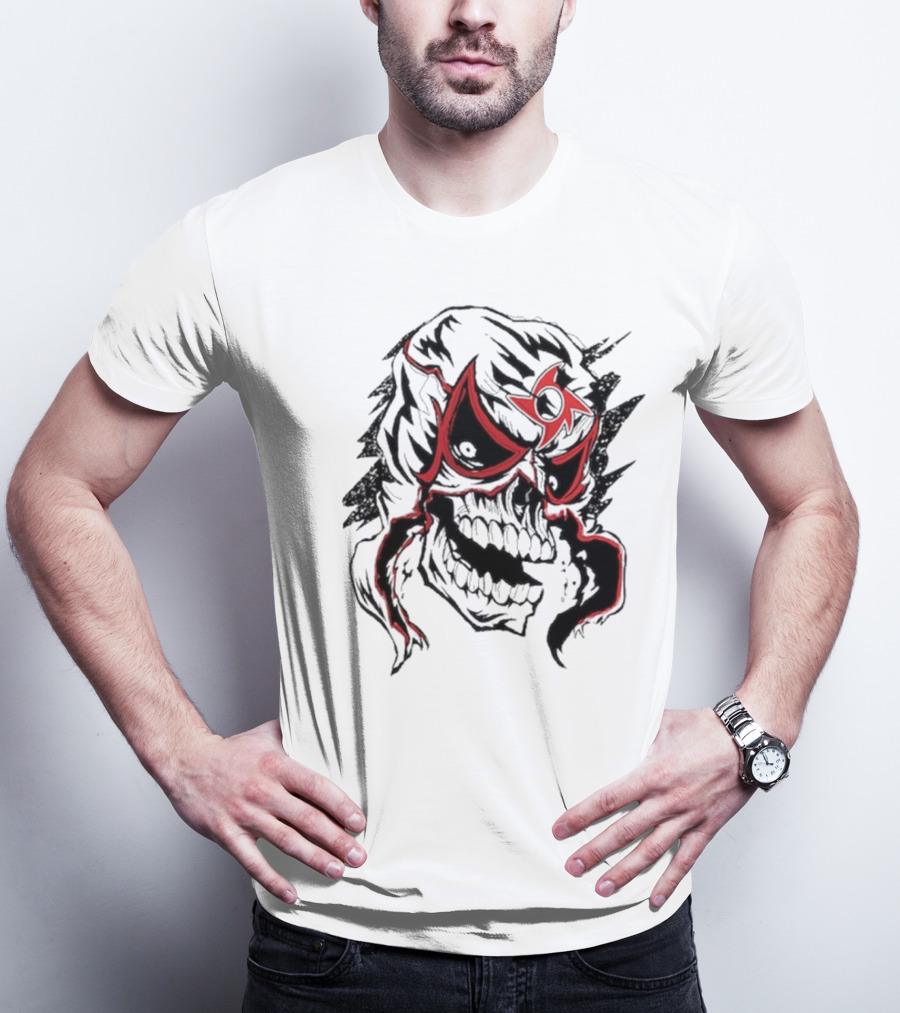 Cero Miedo Penta Mask Skull Design WWE New T-Shirt