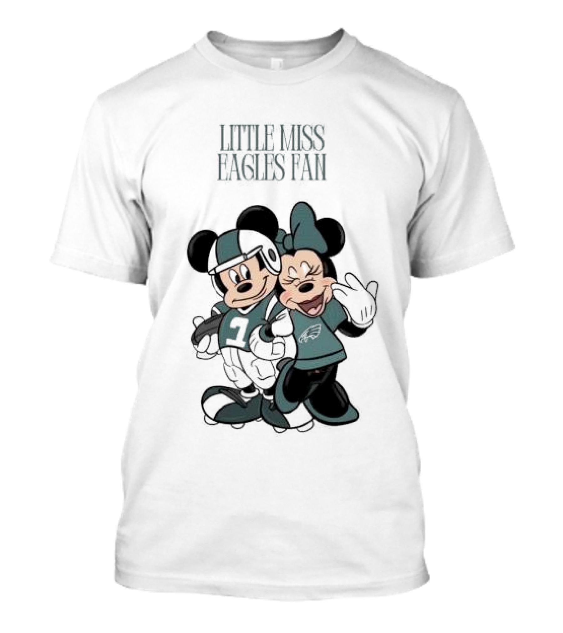 Philadelphia Eagles Mickey And Minnie Little Liss Eagles Fan T-Shirt