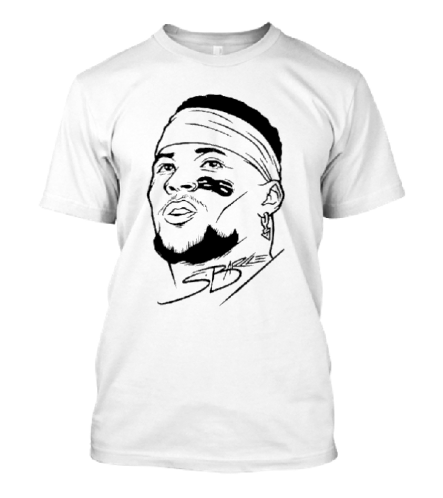 Philadelphia Eagles Saquon Barkley Floating Head Signature T-Shirt