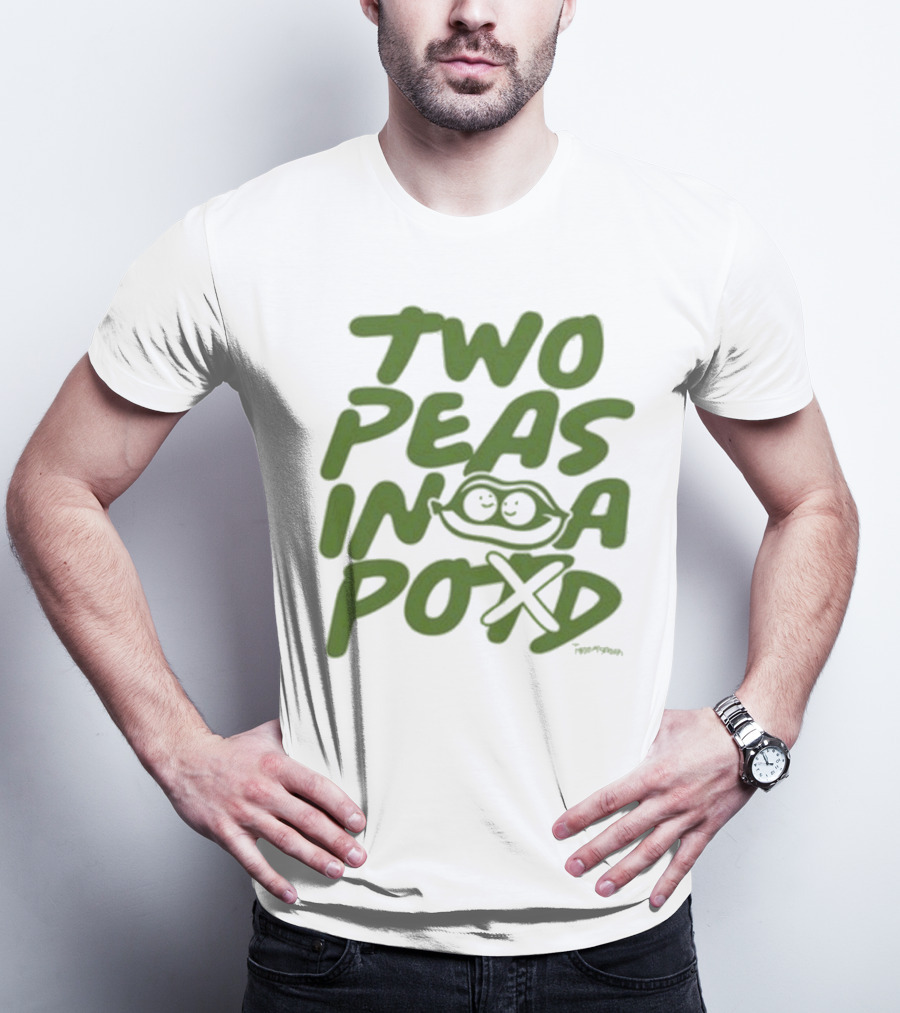 Two Peas In A Pod Tanner Smith Playful Pea Doodle T-Shirt