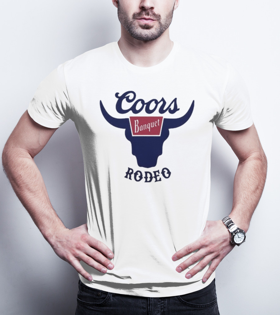 Coors Banquet Rodeo Tara Fabulousbutevil Bull Horns T-Shirt